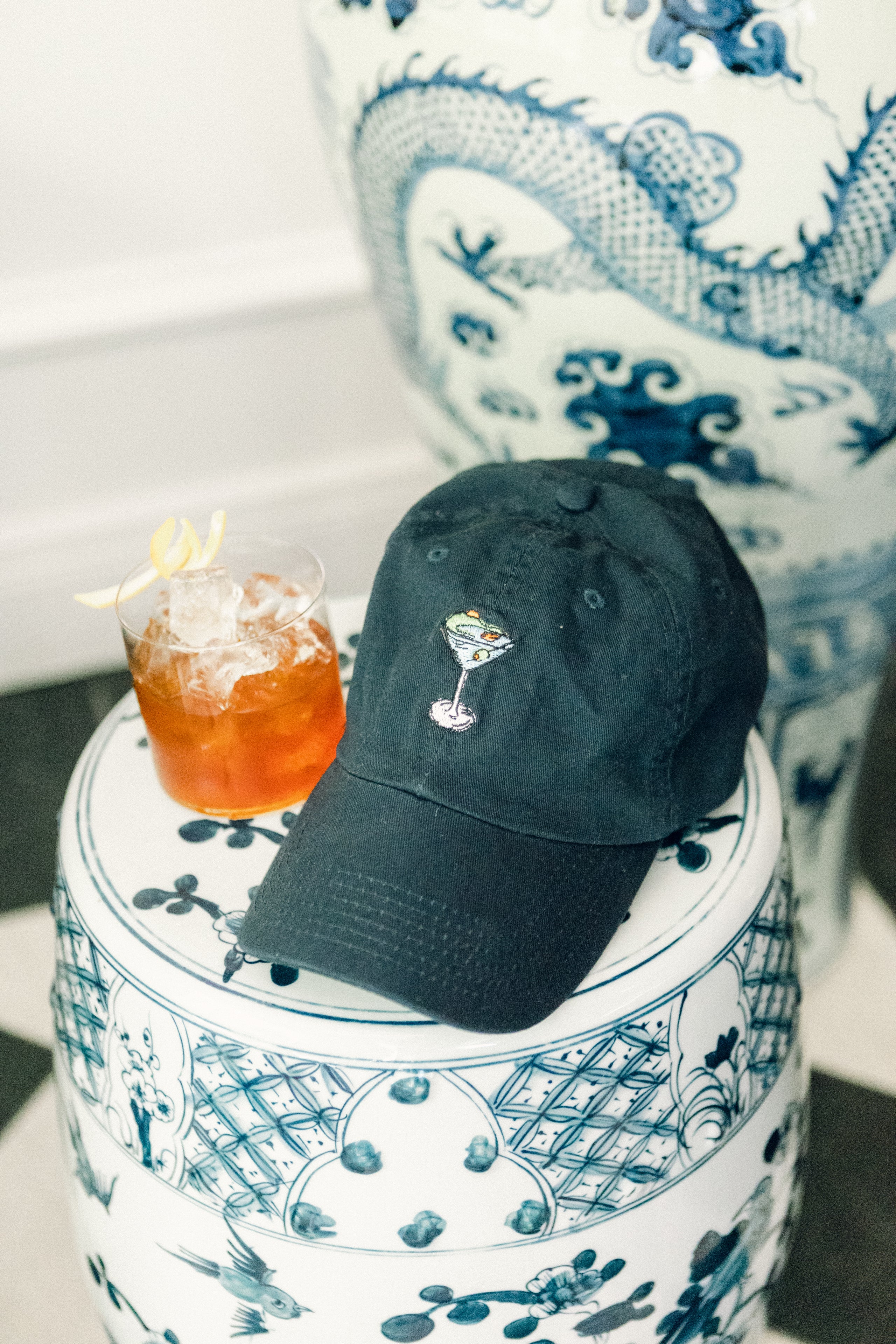 Navy Blue Fall “Dad Hat” – Marinas and Martinis