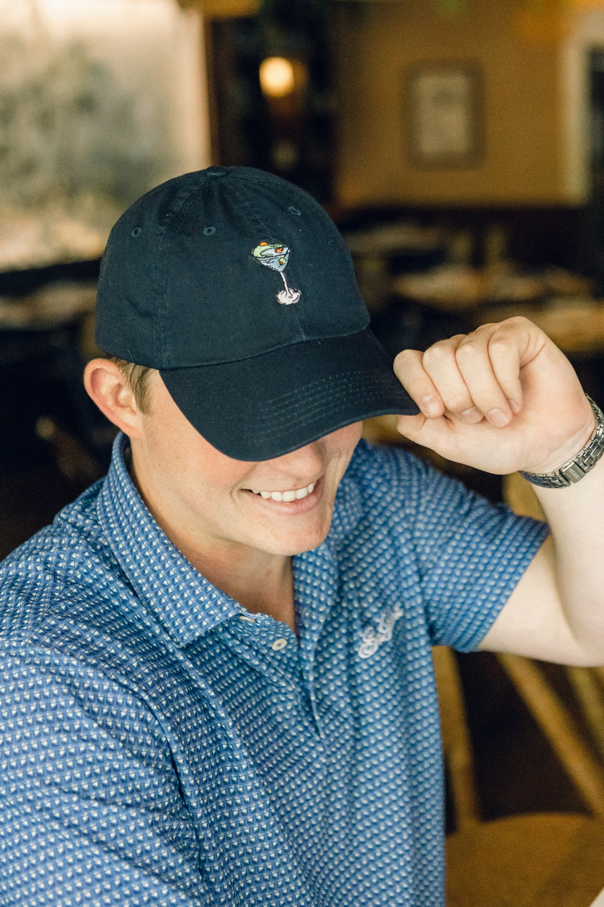 Navy Blue Fall “Dad Hat” – Marinas and Martinis