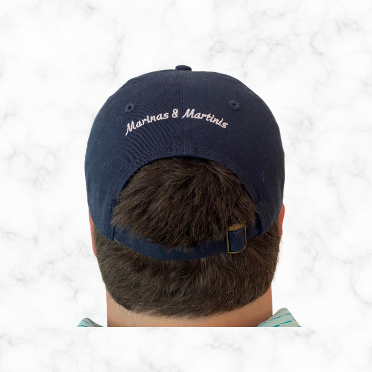 Navy Blue Fall “Dad Hat” – Marinas and Martinis
